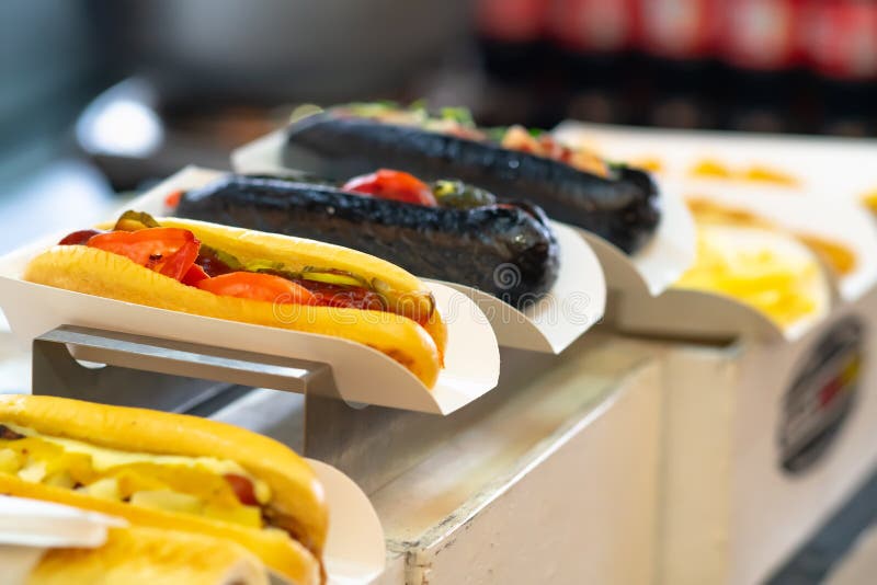 Takeaway Rolls with Assorted Fillings Stock Photo - Image of diverse ...