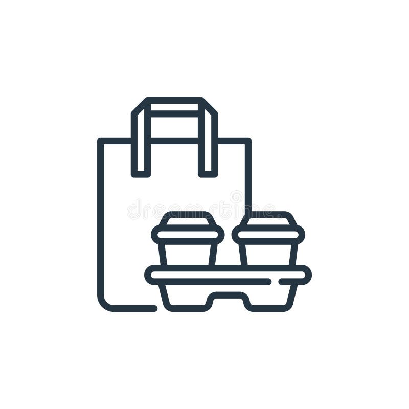 Takeaway Vector Icon. Takeaway Editable Stroke. Takeaway Linear Symbol ...