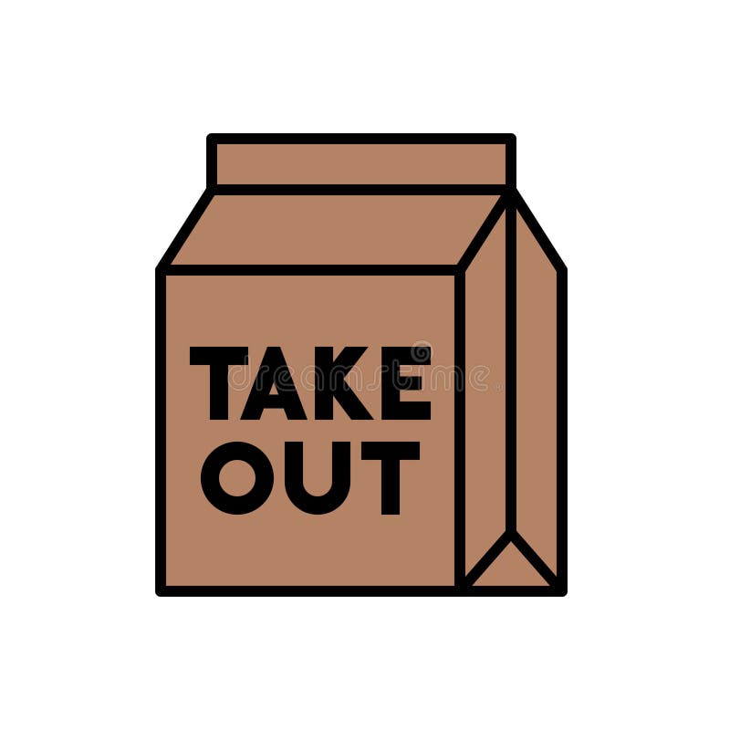 Takeout box icon stock vector. Illustration of mobile - 322580747