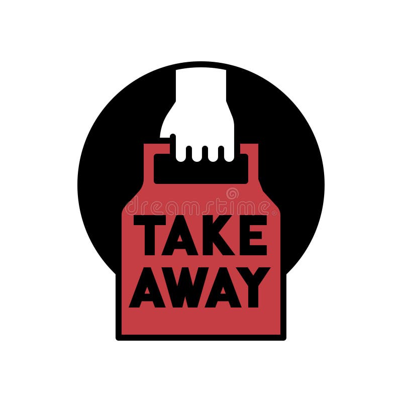 Takeout or Takeaway Food Icon Stock Vector - Illustration of mobile ...