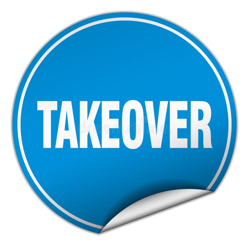 Takeover Sticker. Takeover Square Sign Stock Vector - Illustration of ...
