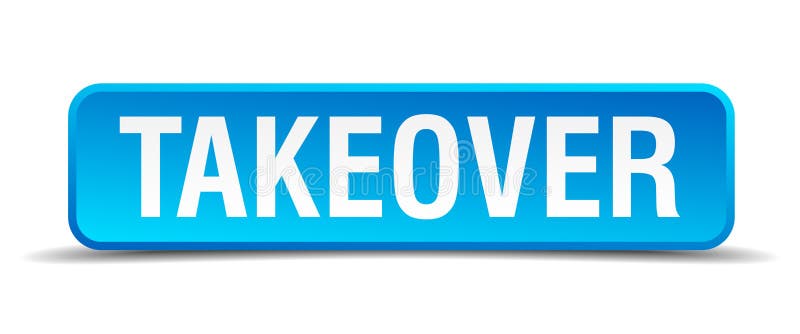 Takeover button stock vector. Illustration of button - 121128406