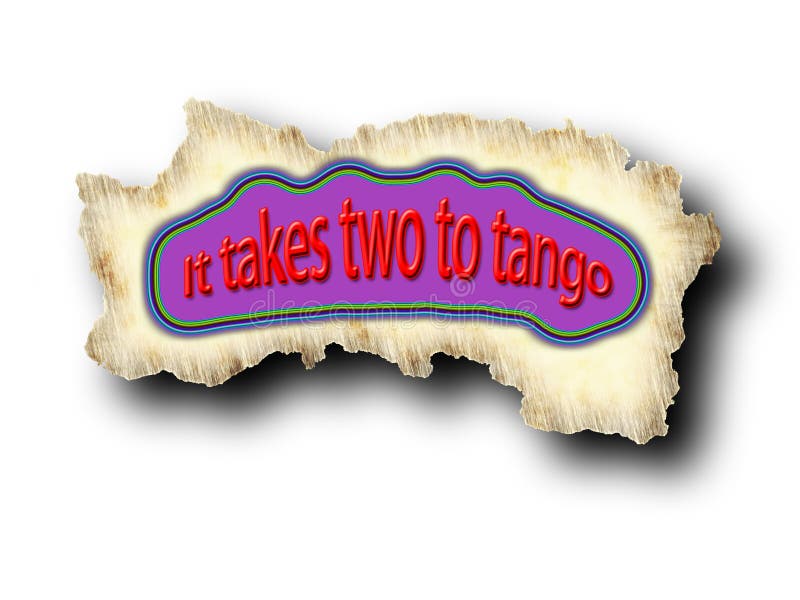 It takes two to tango stock vector. Illustration of meaning - 49906698 It takes two to tango stock vector. Illustration of meaning - 49906698