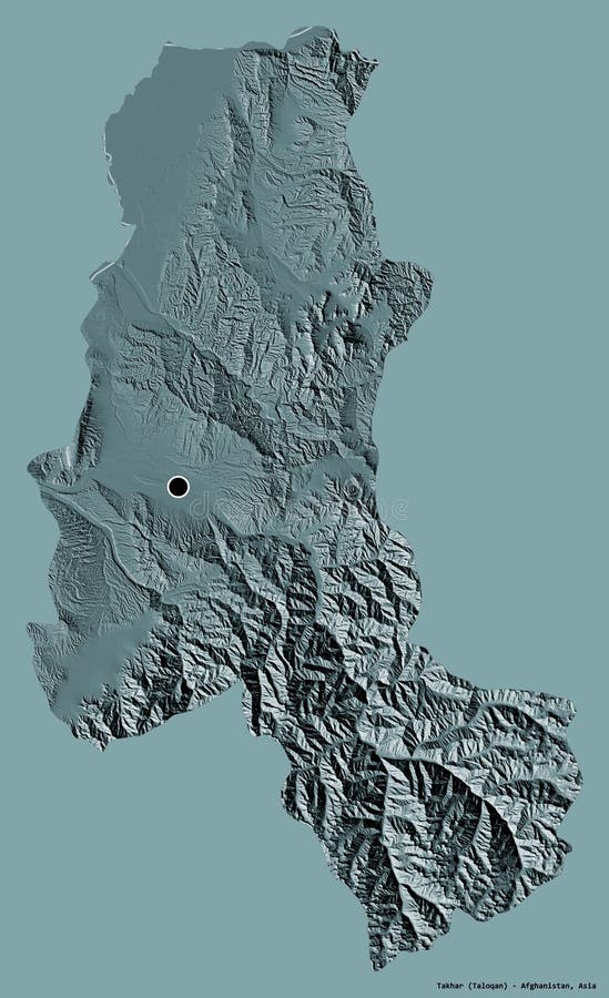Takhar, Afghanistan. Low-res Satellite Stock Vector - Illustration of ...