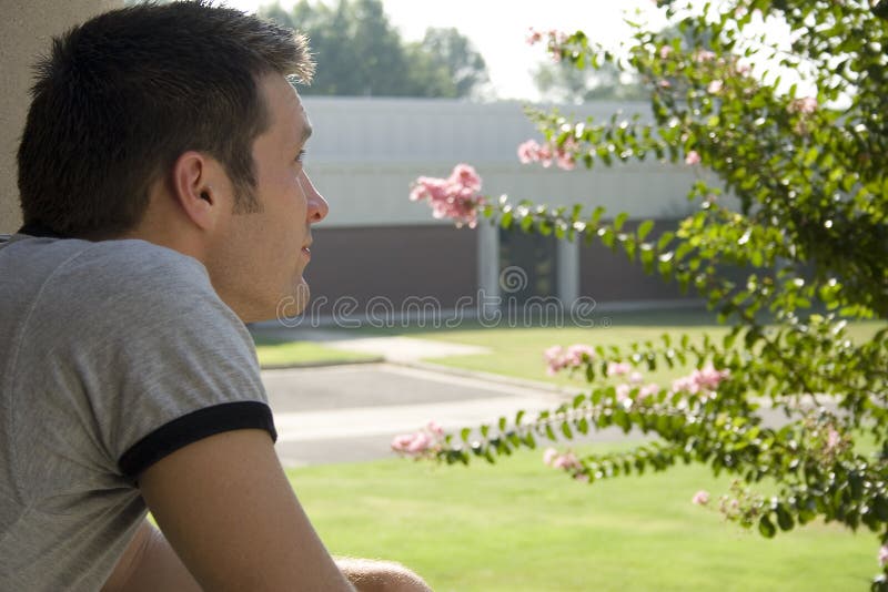 Taking a Break stock image. Image of college, looking - 1111485