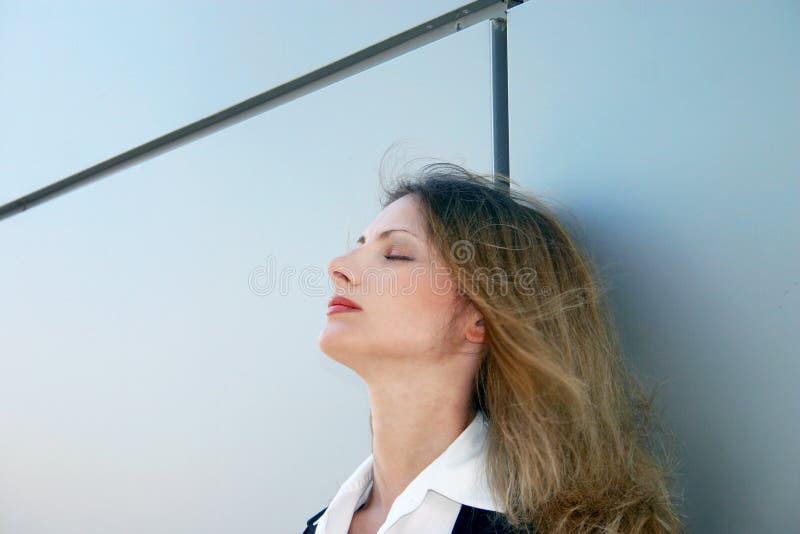 Taking a break. stock photo. Image of portrait, professional - 1557568