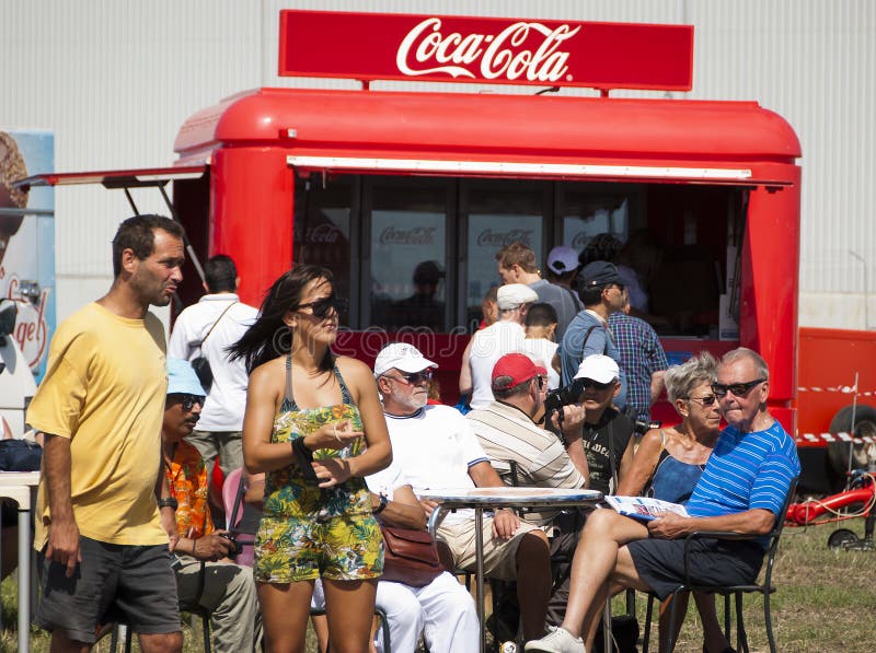 Taking a Break at the Coca Cola Bar Editorial Stock Image - Image of ...