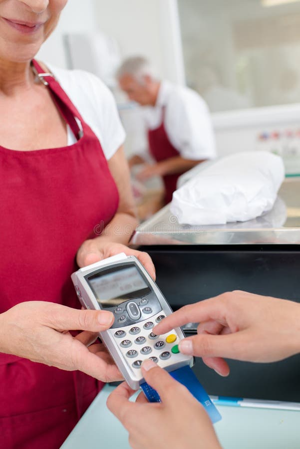 Taking a card payment stock image. Image of loan, paying - 132197193