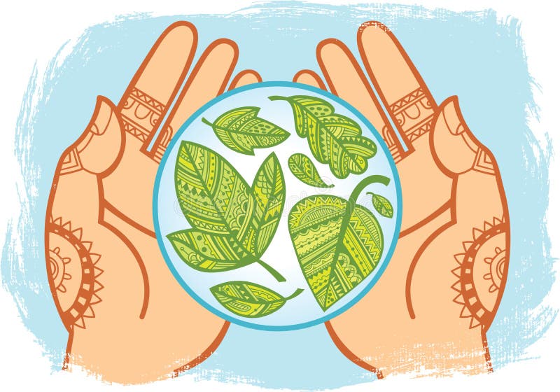 Taking care of environment stock vector. Illustration of green - 27708308