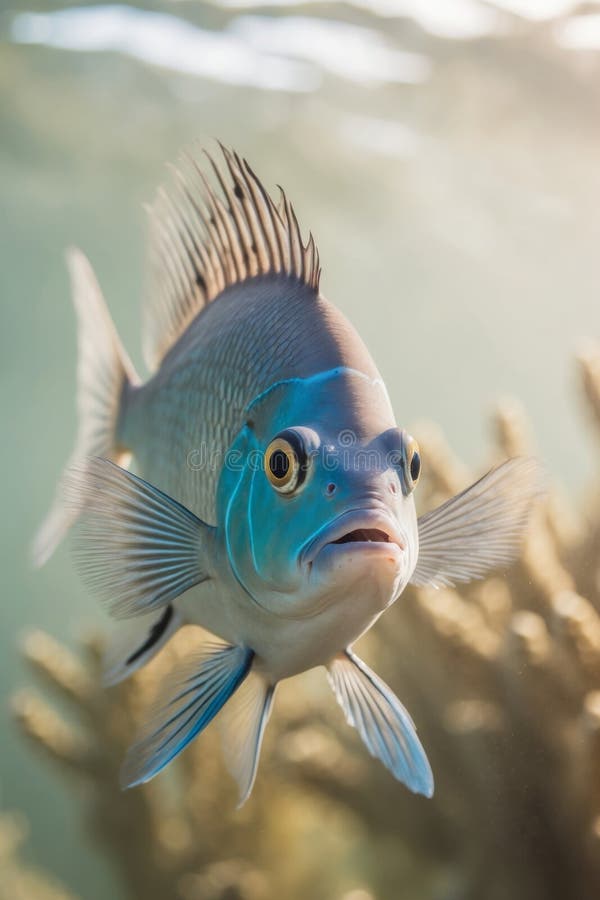 Taking Close Up Pictures of a Lovely Fish Underwater. Stock Photo ...