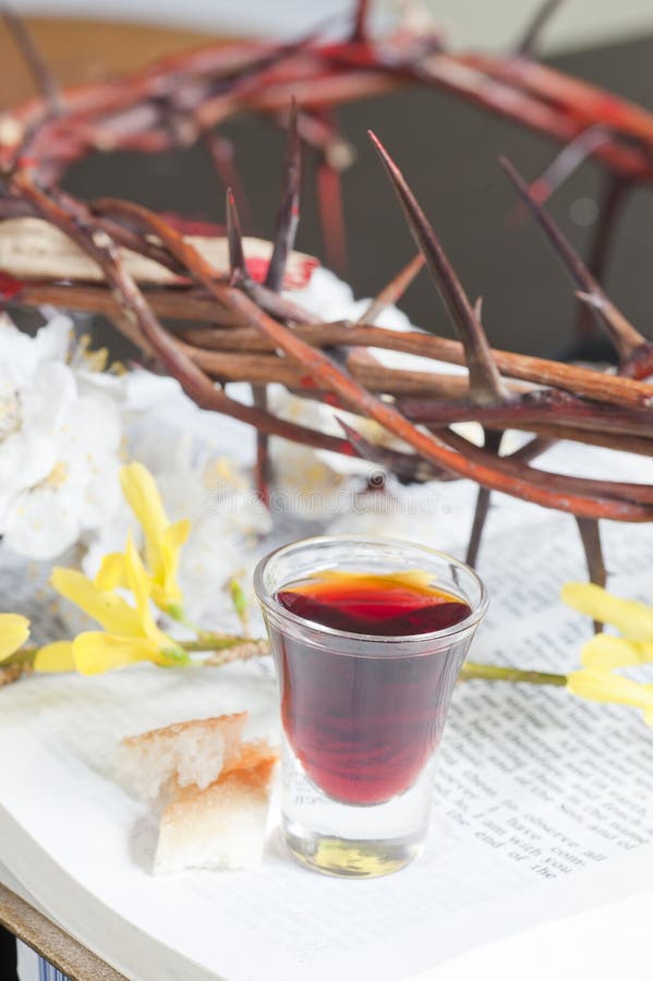 Taking Communion And Lord Supper Concept Stock Photo - Image of jesus ...