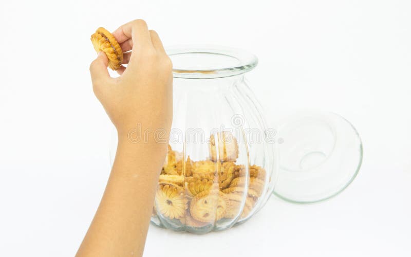 Taking the Cookies stock image. Image of glass, container - 35301169