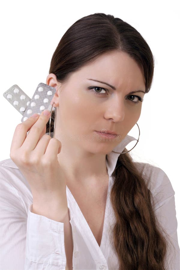 Taking a cure stock image. Image of health, pill, treatment - 9483895