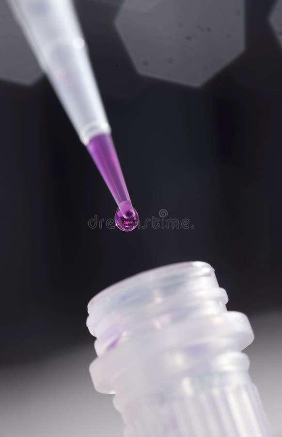 Taking a DNA sample stock image. Image of purple, droplet - 63778411