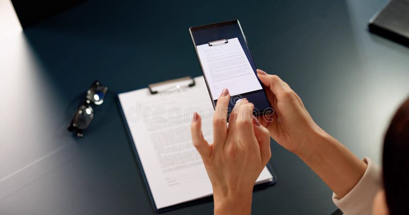 Taking Document Paper Photo Stock Image - Image of trade, girl: 310333679