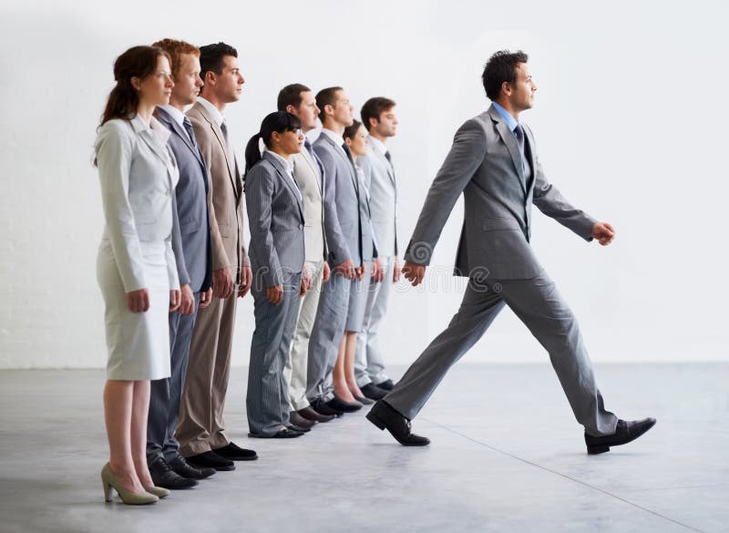 Taking the First Step - Ambition. a Group of Successful Businessmen ...