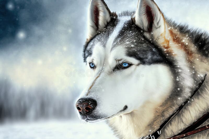 Taking a Husky Sleigh Ride and Coming Face To Face with One Stock ...