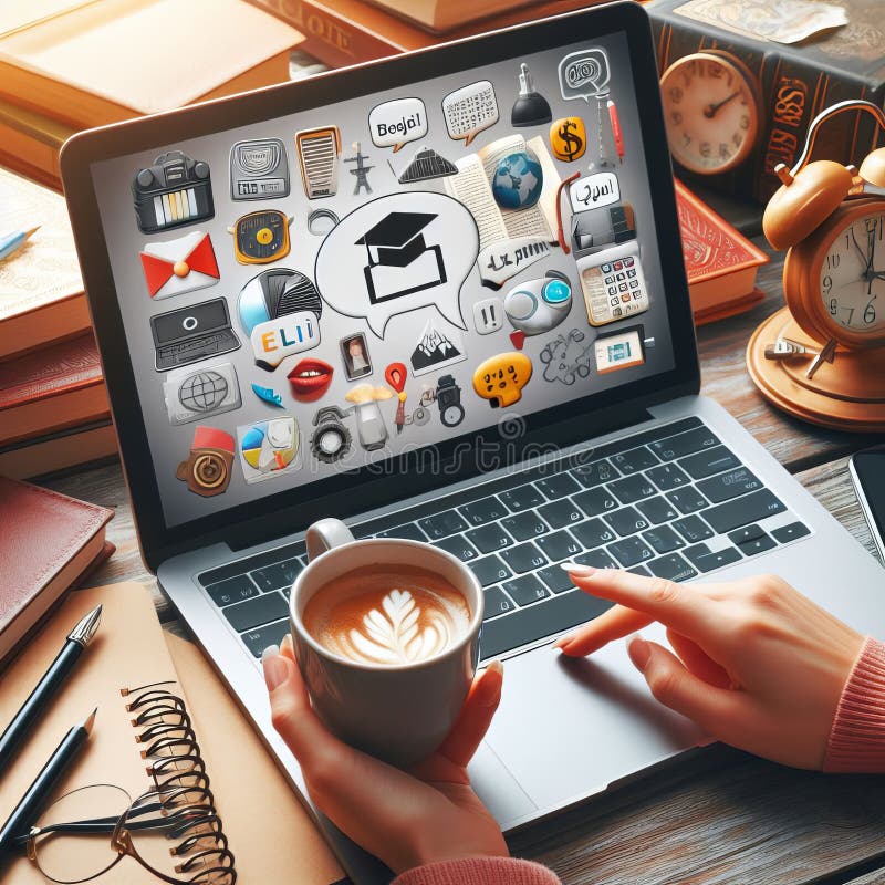 Taking a Language Course Learning a New Language and Expaning Stock ...