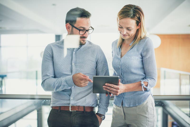 Taking the Lead with Technology. Stock Photo - Image of discuss ...