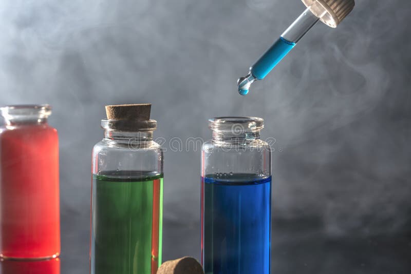 Taking a Liquid Sample from a Test Tube in a Research Laboratory Stock ...