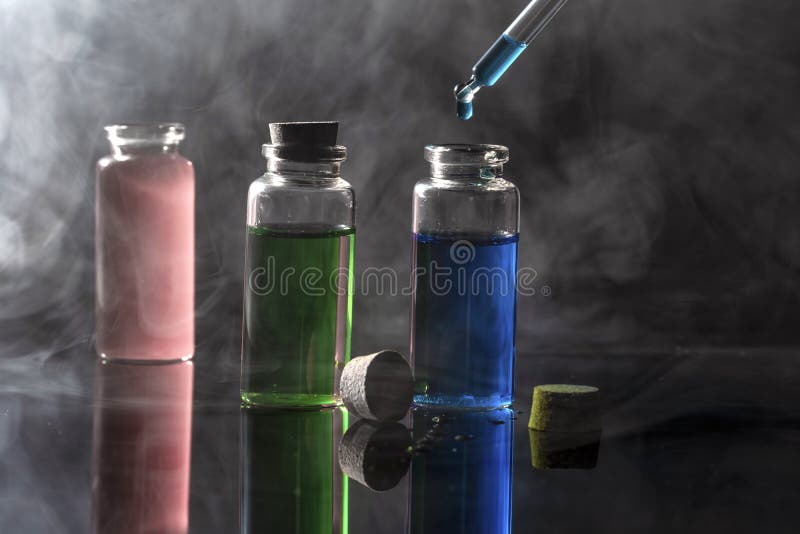 Taking a Liquid Sample from a Test Tube in a Research Laboratory Stock ...