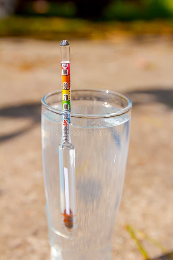 Laboratory Graduated Cylinder with Green Liquid. Copy Space Stock Image ...