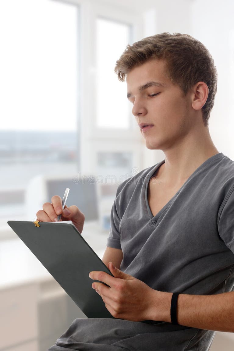 559 Teen Boy Taking Notes Stock Photos - Free & Royalty-Free Stock ...