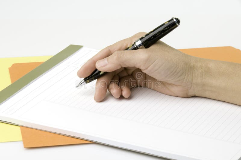 Taking Notes stock image. Image of writer, writing, hand - 8306605