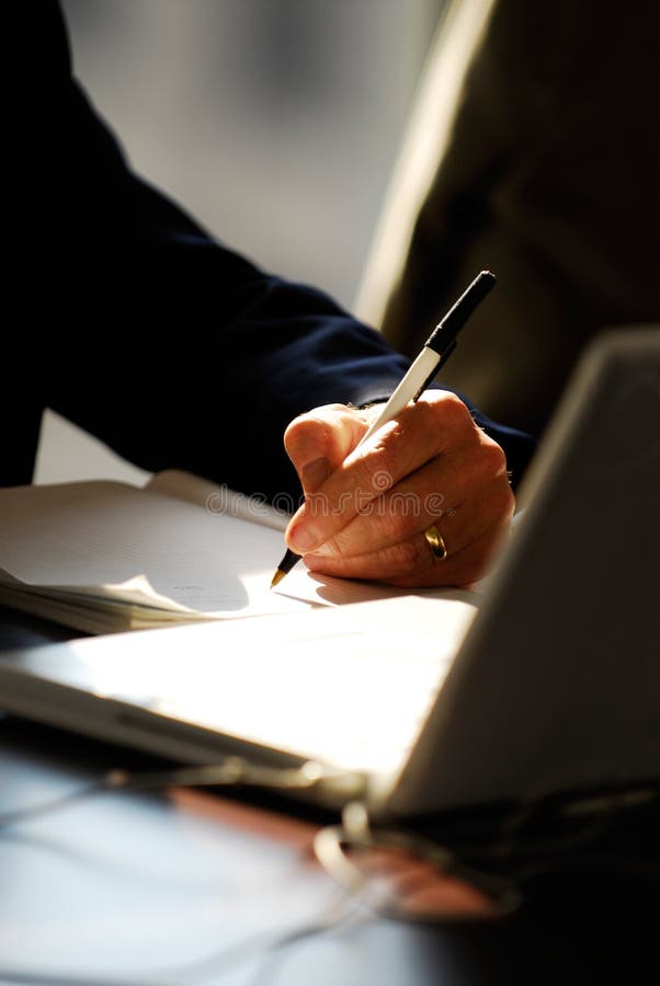 Taking Notes at Board Meeting Stock Image - Image of office, sunlight ...
