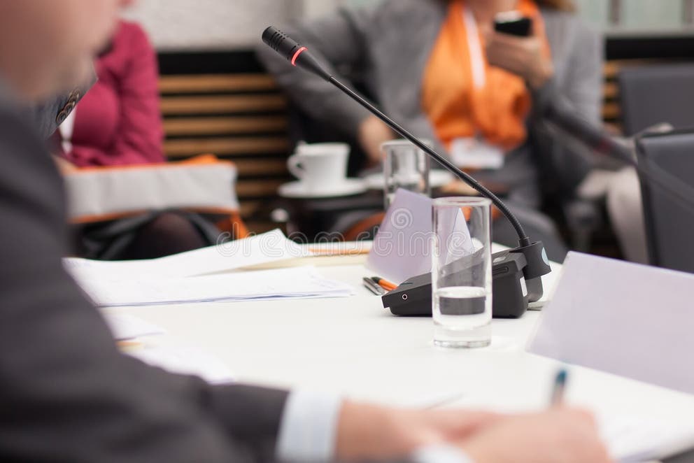 Taking Notes at Business Meeting Stock Image - Image of meeting ...