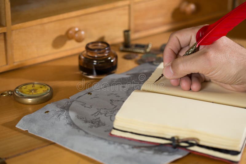 Taking notes in diary stock photo. Image of pink, envelope - 52345136