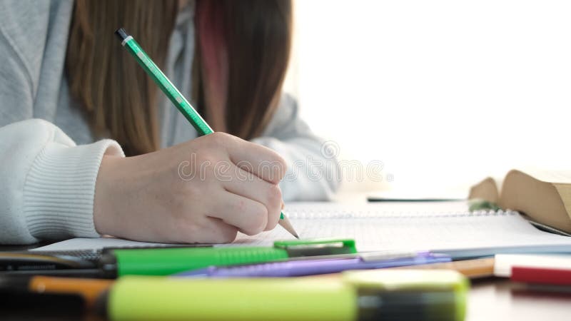 Taking Notes with Lead Pencil Stock Footage - Video of book, happiness ...