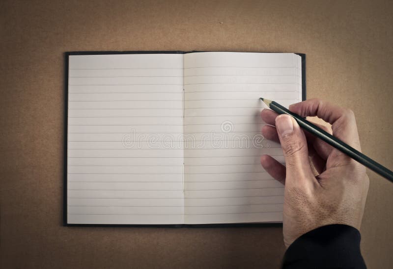 Taking notes stock photo. Image of hand, book, binder, diary - 796654
