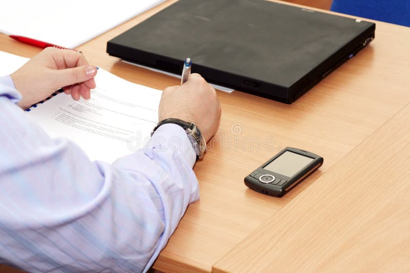 Taking Notes on the Meeting at Boardroom Stock Image - Image of ...