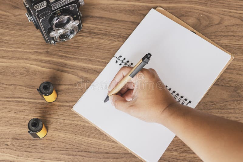Taking Notes of Photography Stock Photo - Image of graphic, antique ...