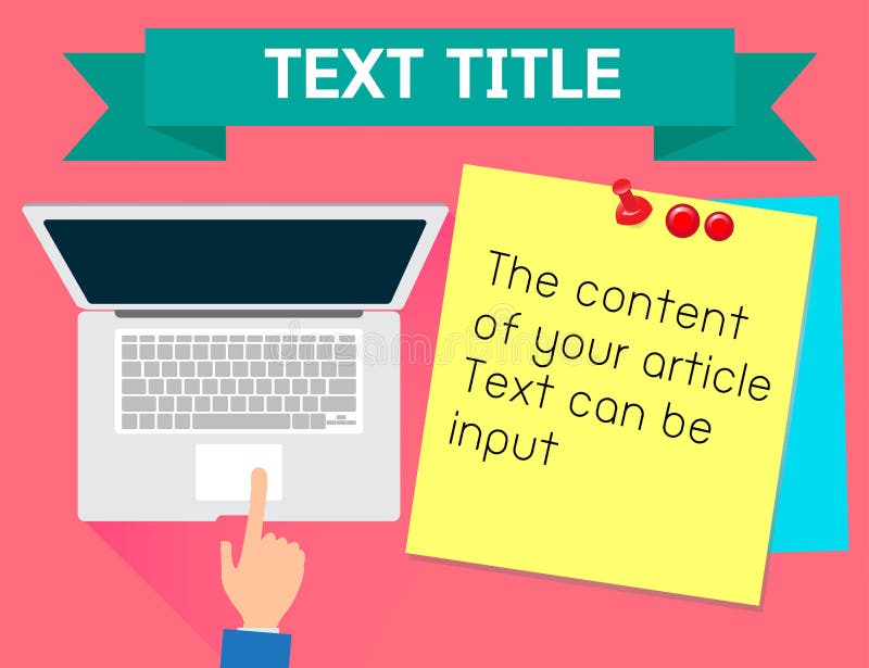 Taking Notes and Thinking of Creative Works Stock Vector - Illustration ...