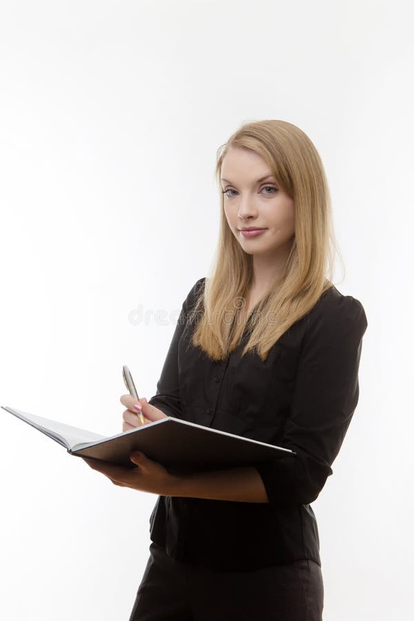 Taking notes stock image. Image of secretary, document - 39578179