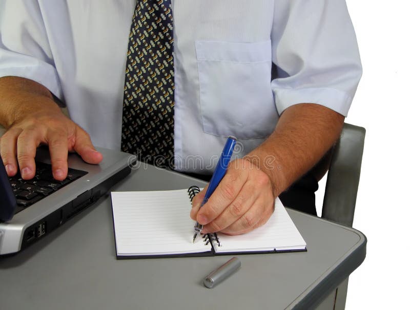 Taking notice stock image. Image of laptop, suit, activity - 368643