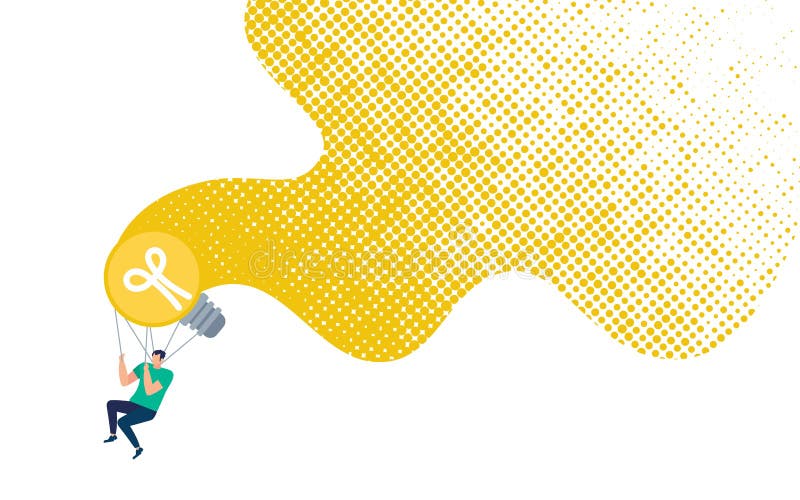 Taking Off with Inspirational Idea Vector Concept Stock Vector ...