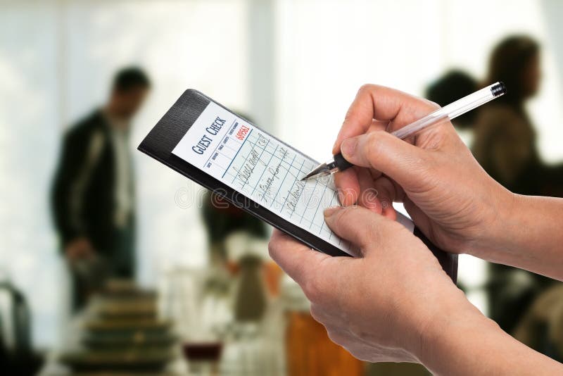 Taking orders stock image. Image of dinner, waitress - 29683215