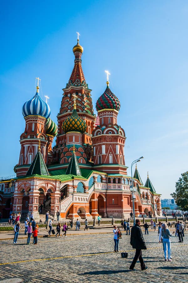Taking Photos by St. Basil S Cathedral Editorial Photography - Image of ...