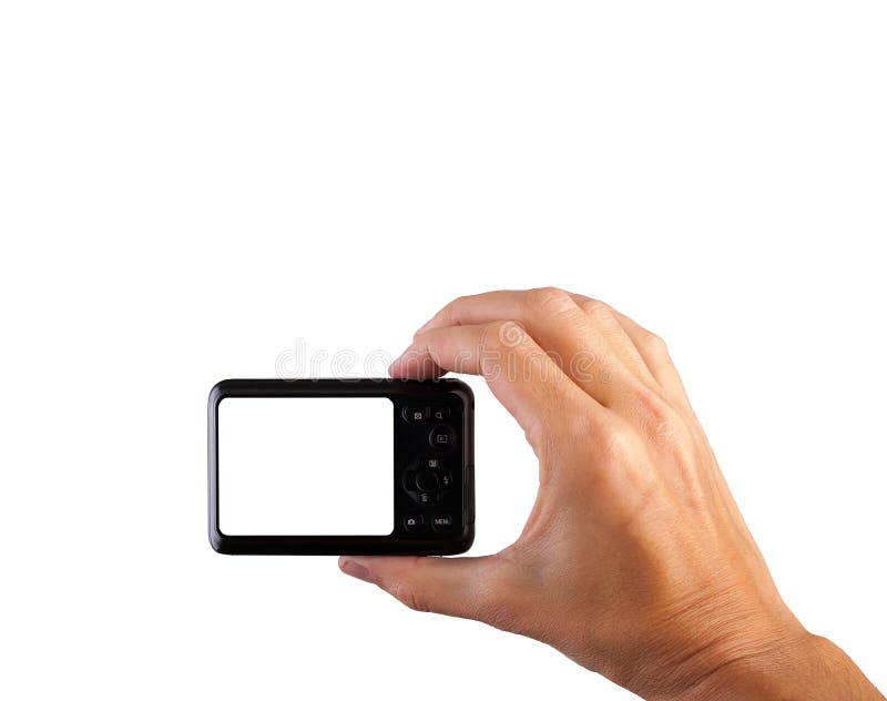 Taking Picture with Camera, Camera with Clipping Path for the Screen ...