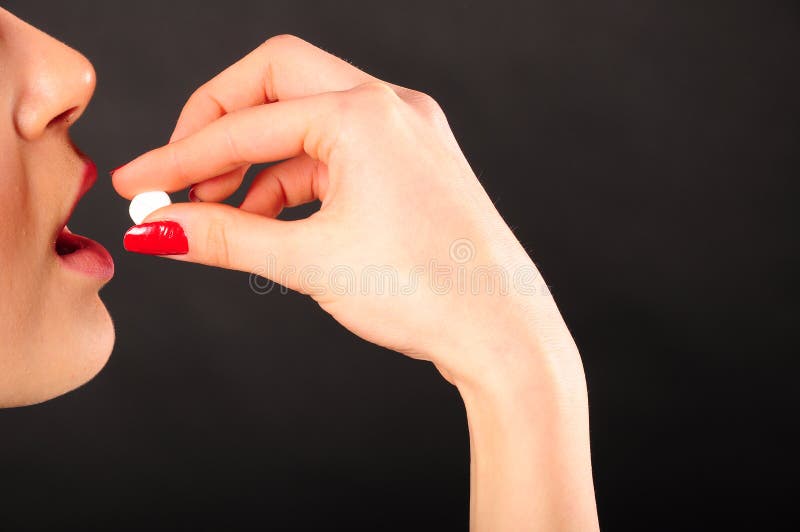 Taking pill stock photo. Image of color, healing, issue - 18770468