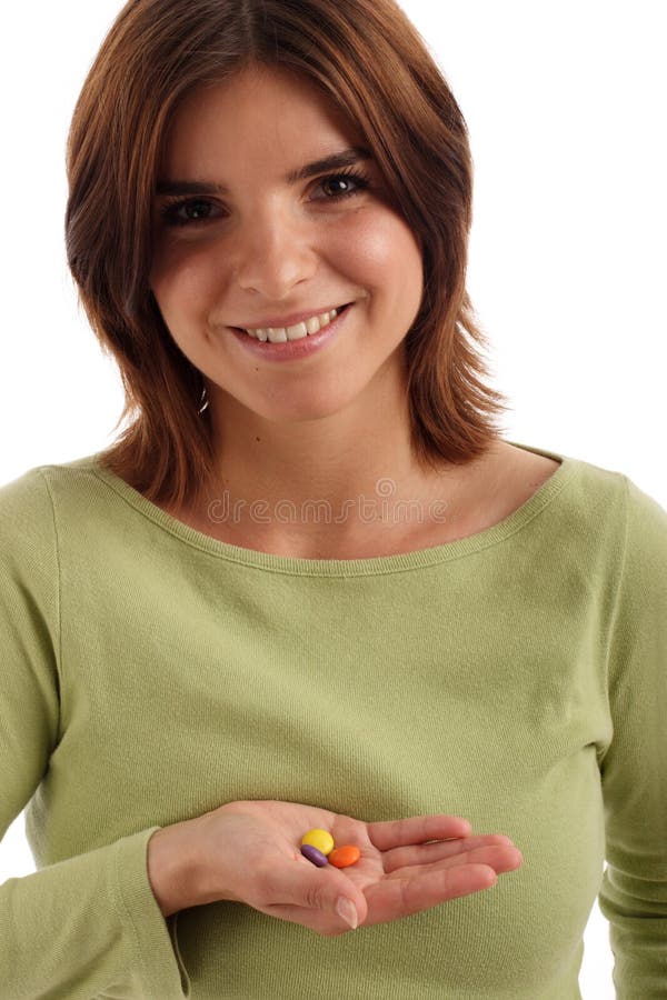 Taking a pill stock photo. Image of pose, disease, feeling - 821554