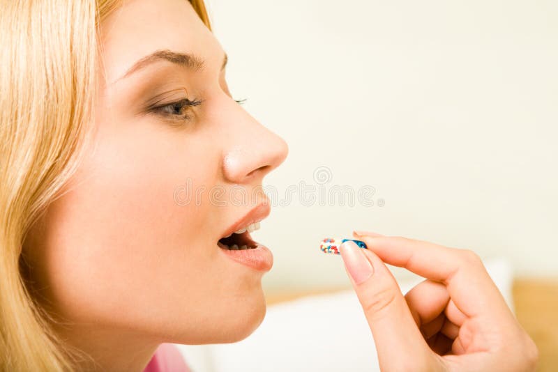 Taking pills stock photo. Image of close, open, care, healthy - 6330502