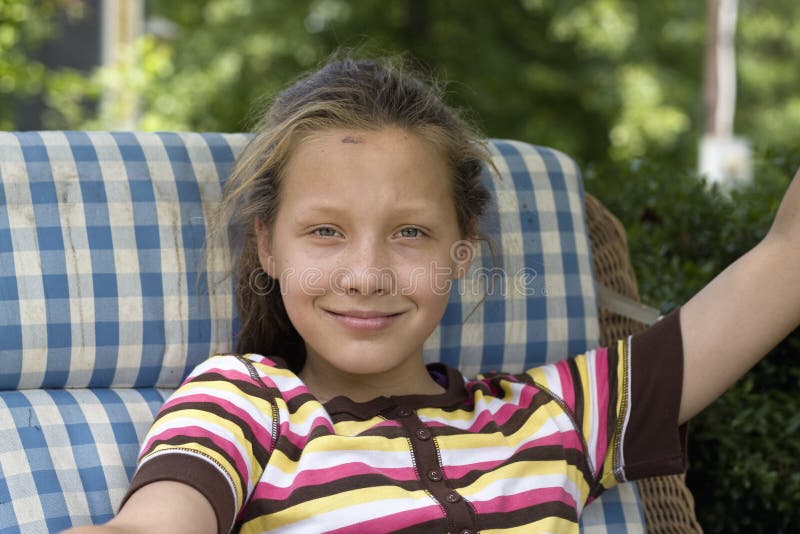 Taking a Rest from Playing Hard Stock Photo - Image of people, girl ...