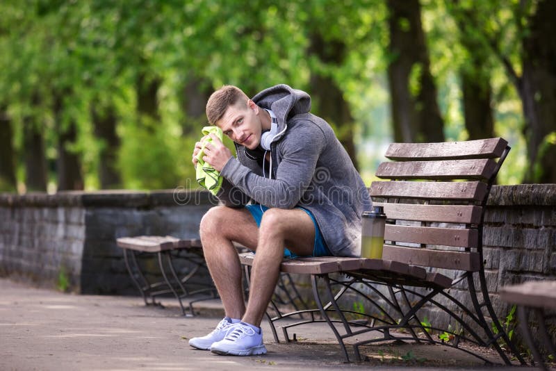 Taking rest after training stock photo. Image of looking - 73229268