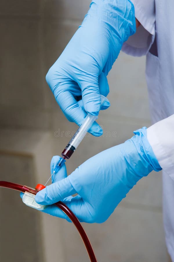 Taking sample of blood stock photo. Image of experiment - 7352026