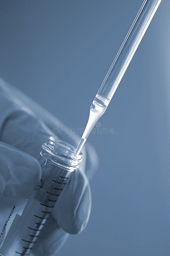 Taking a Sample with a Pipette Stock Photo - Image of infertility ...