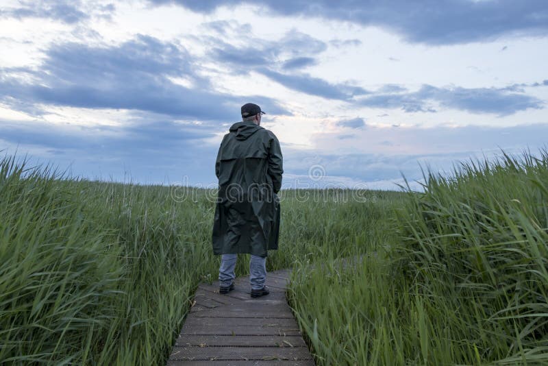 Taking a stormy walk. stock photo. Image of netherlands - 149938988
